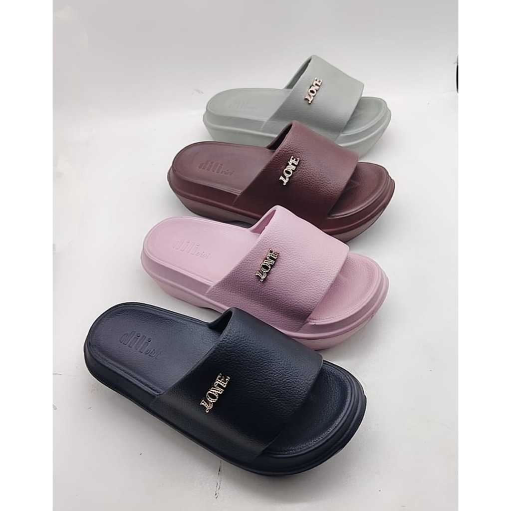 Jual KIMSDUN Sandal Slop 826/Sandal Slop Jelly Wanita Kekinian Korea ...