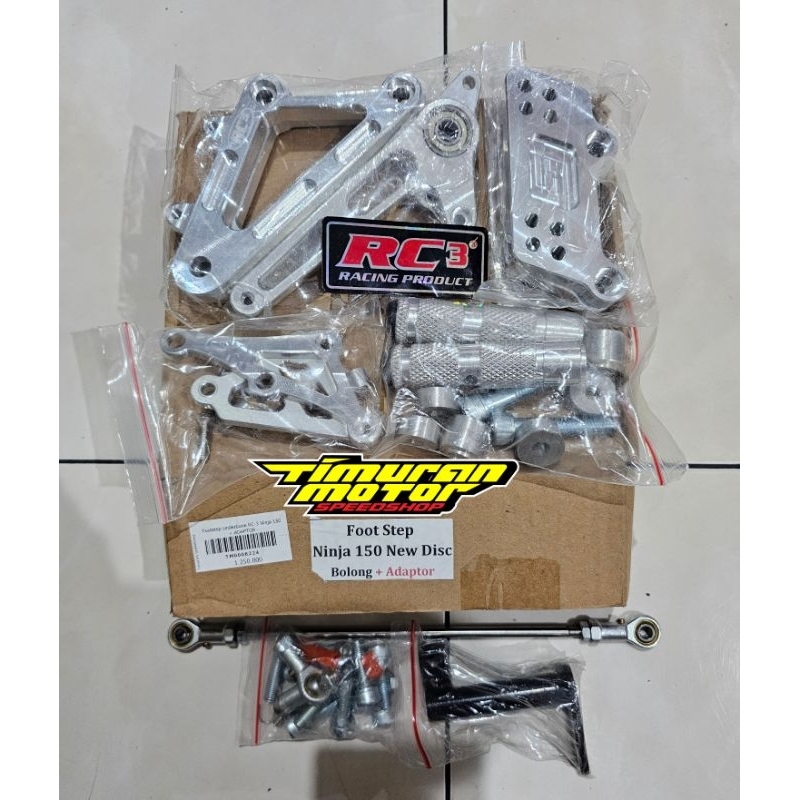 Jual FOOTSTEP UNDERBONE RC3 NINJA 150 BOLONG PLUS ADAPTOR | Shopee ...