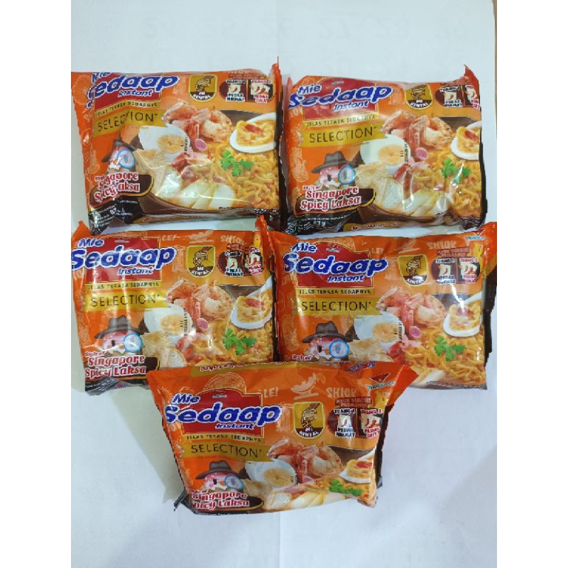 Jual Mie Sedap Singapore Spicy Laksa 5 Bungkus @ 83g | Shopee Indonesia
