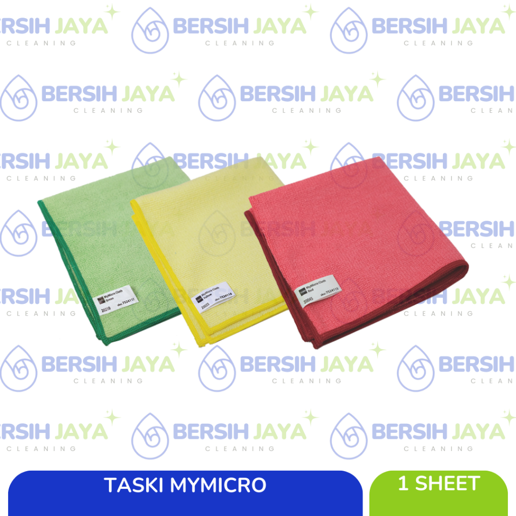 Jual Diversey TASKI MyMicro Microfiber Cloth USA High Quality - 35 x 35 ...