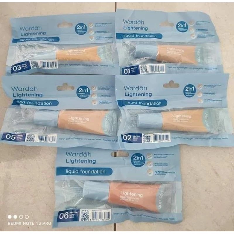 Jual Wardah Lightening liquid foundation 6ml (SACHET) | Shopee Indonesia