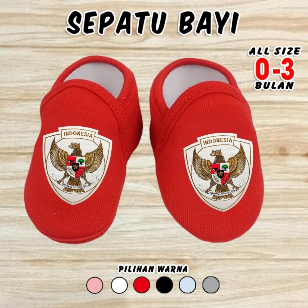 Jual Sepatu Bola Bayi Timnas INDONESIA Motif Garuda Sepak Bola Baby ...