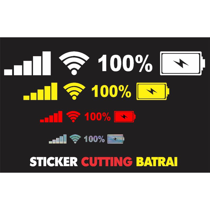 Jual stiker baterai sticker batrai | Shopee Indonesia