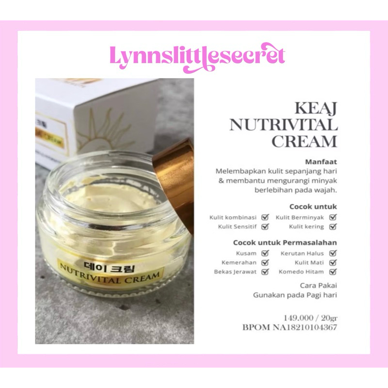 Jual KEAJ NUTRIVITAL DAY CREAM | Shopee Indonesia
