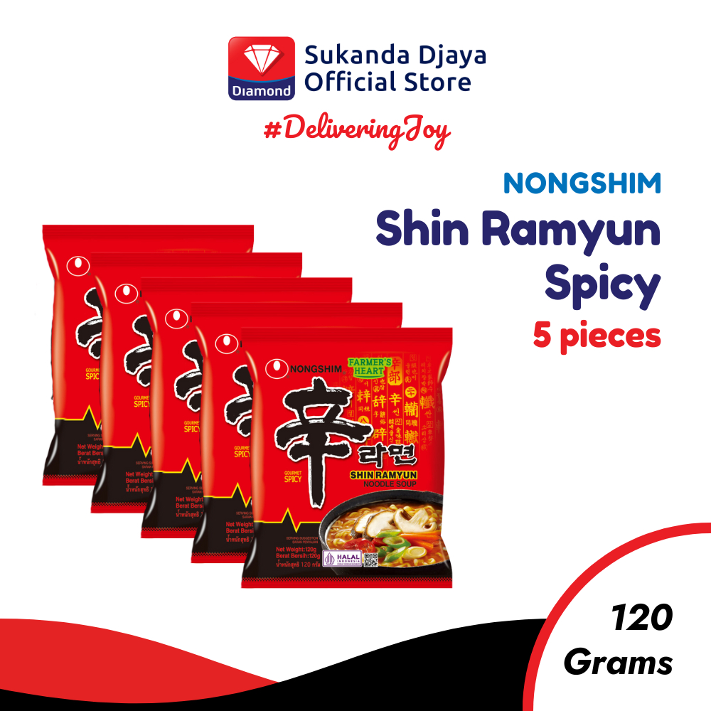 Jual Nongshim Mie Instan Shin Ramyun Spicy 120 Gr Multipack | Shopee ...