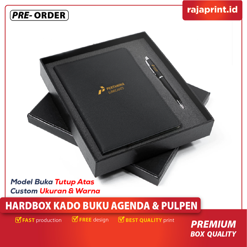 Jual CUSTOM HARDBOX KADO BUKU AGENDA / PULPEN / BOX HADIAH / KOTAK ...