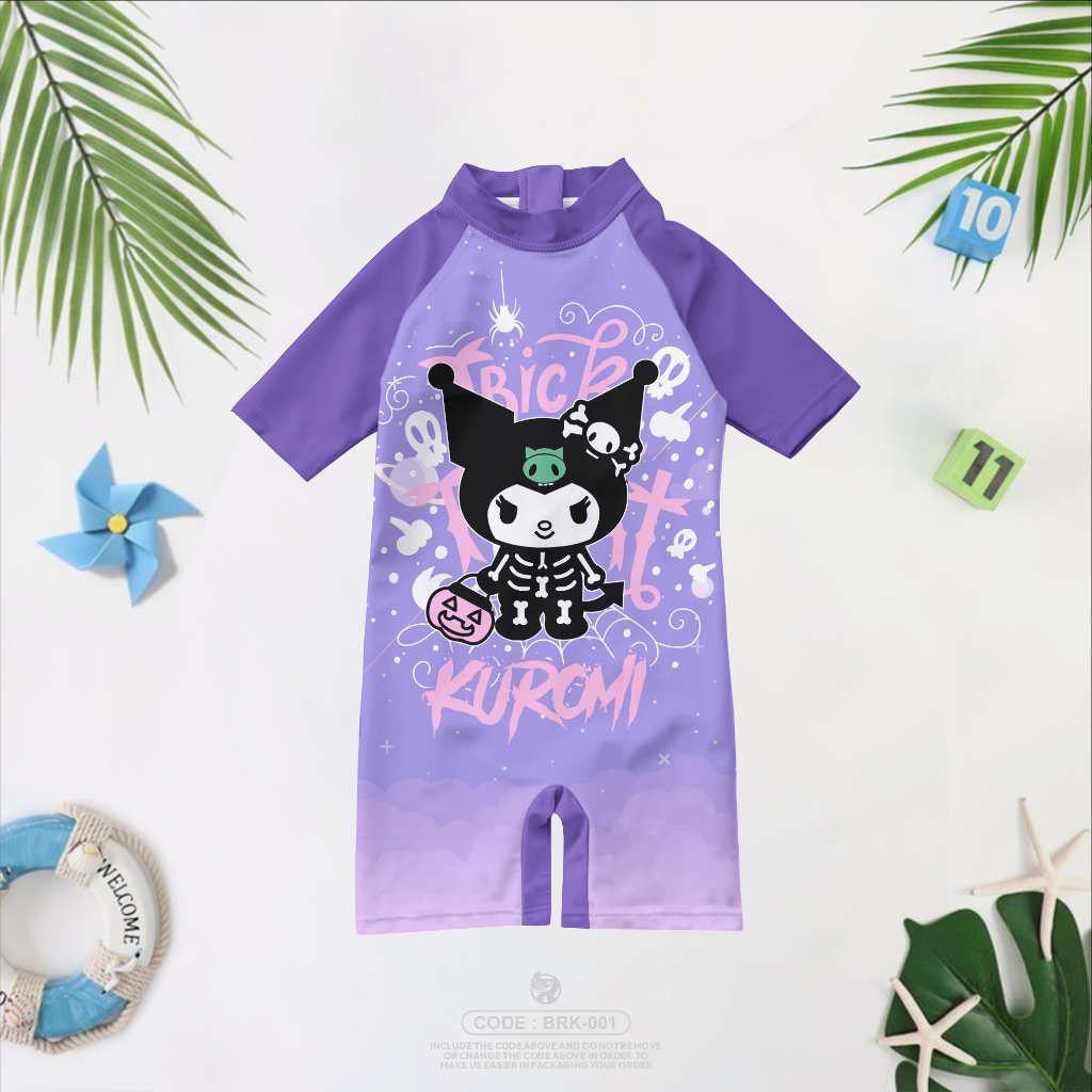 Jual Baju Renang Anak Cewe Lucu Terbaru Motif Kuromi | Shopee Indonesia