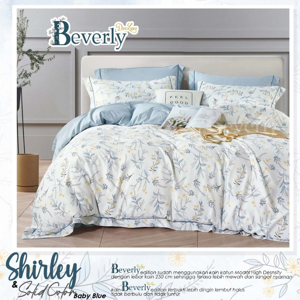 Jual Sprei Anti Geser Katun Lokal Motif Bunga BEVERLY Shirley | Shopee ...