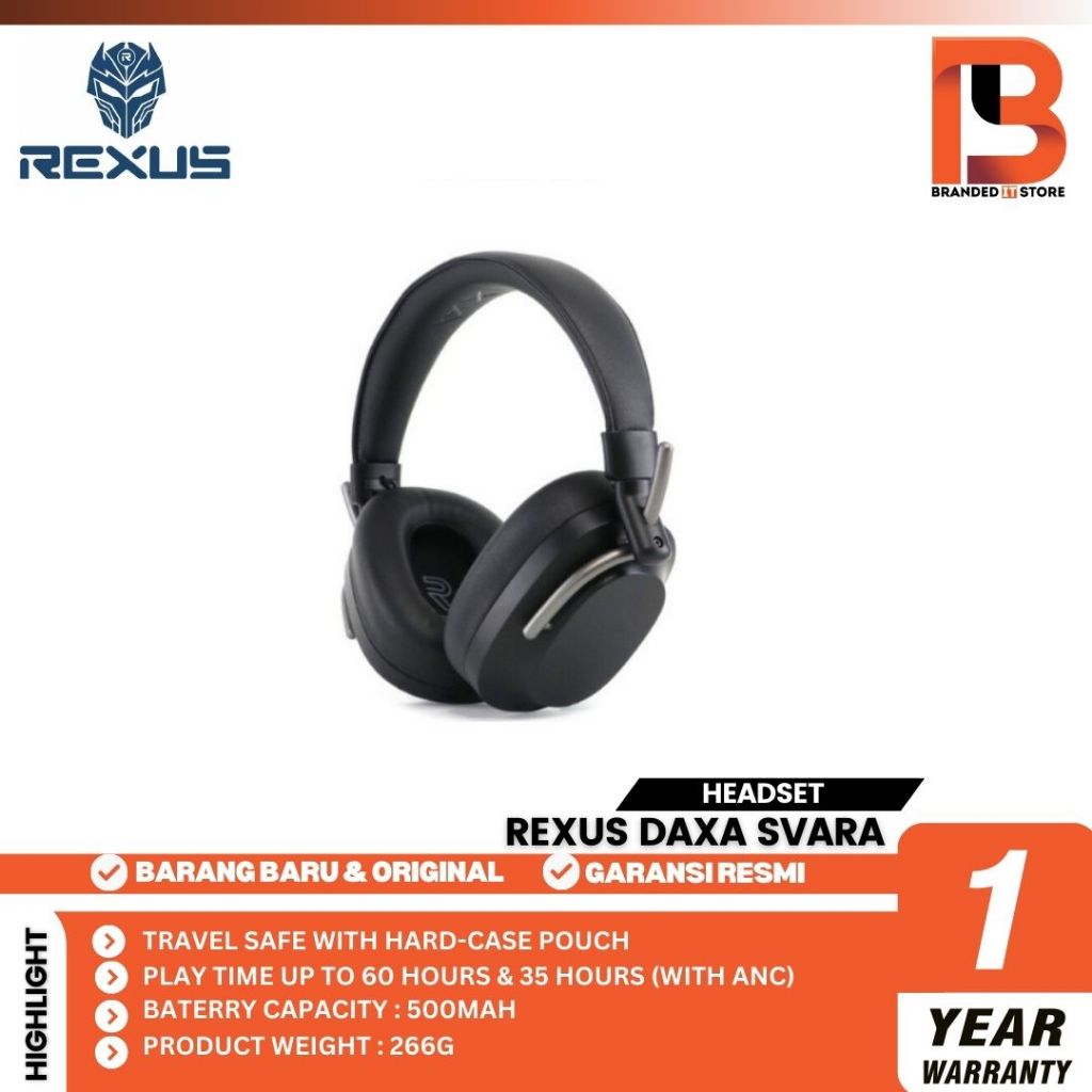 Jual HEADSET BLUETOOTH REXUS DAXA SVARA QW1 ANC | Shopee Indonesia
