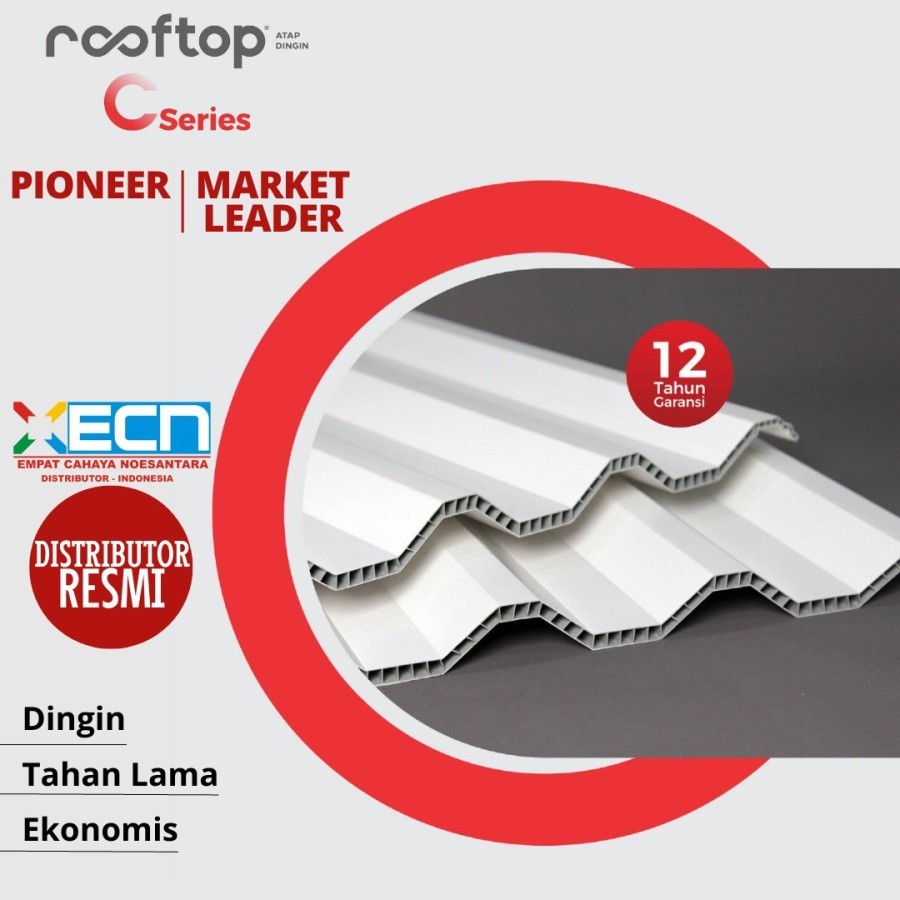 Jual ATAP DINGIN UPVC ROOFTOP TIPE C-SERIES - WARNA PUTIH | Shopee ...