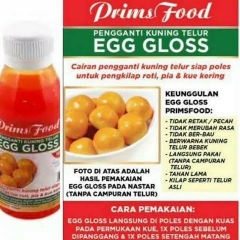 Jual EGG GLOSS PRIMA FOOD 145GR | Shopee Indonesia