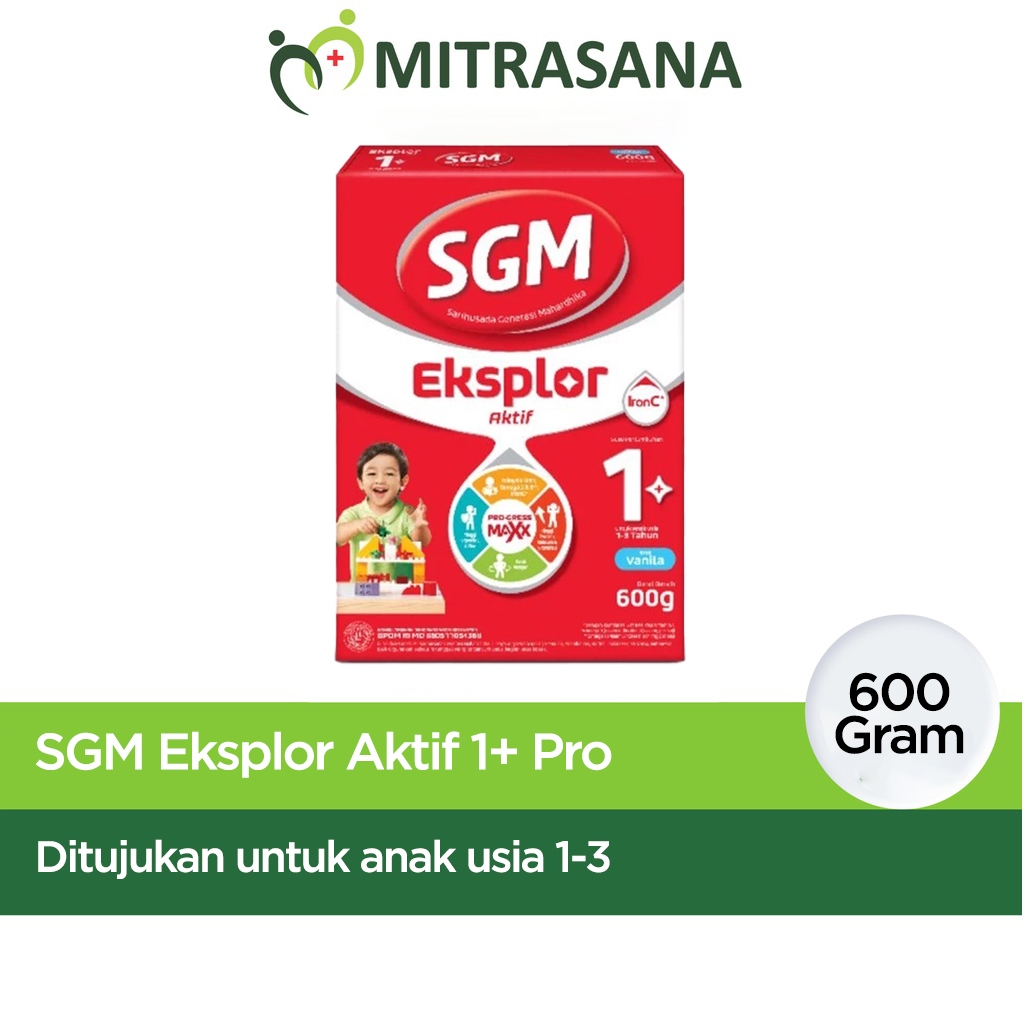Jual SGM Eksplor Aktif 1+ Pro-GressMaxx Vanilla | Madu Susu Pertumbuhan 900 gr | Shopee Indonesia