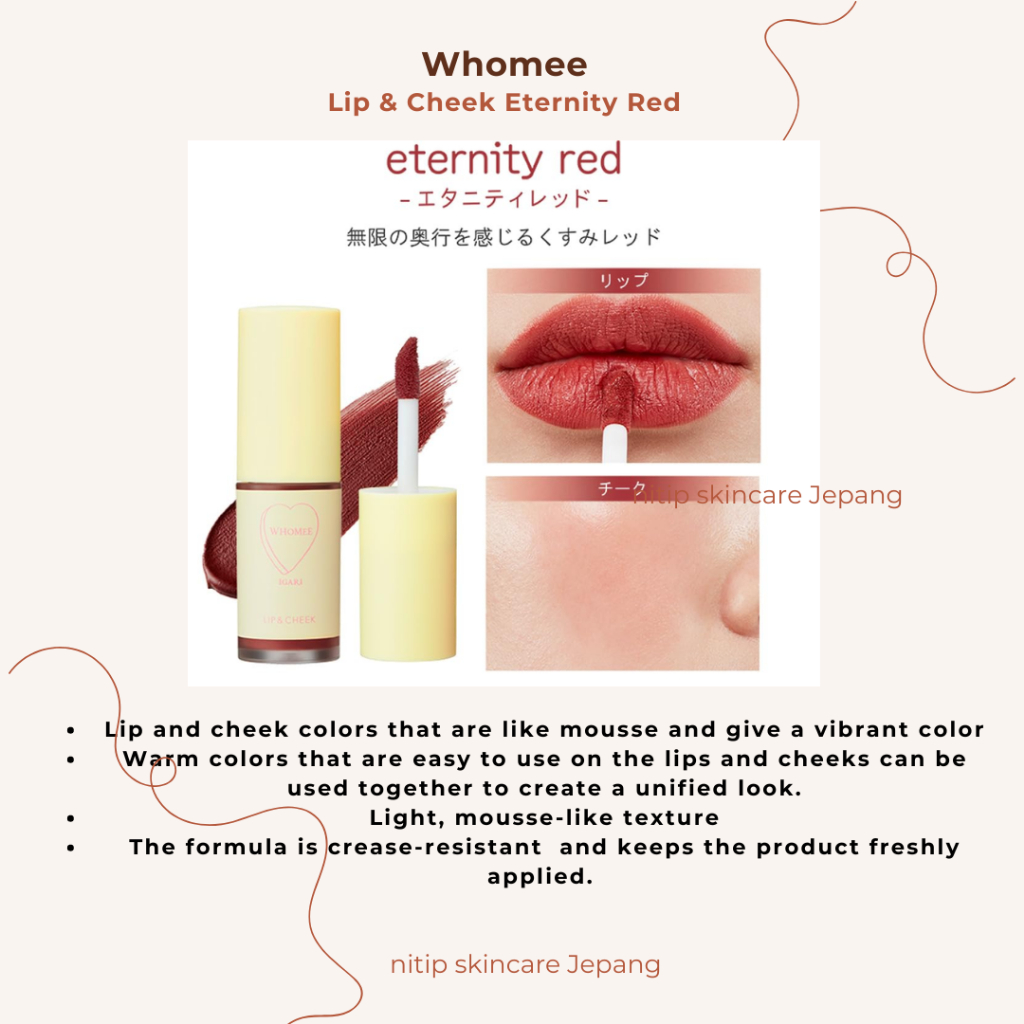 Jual PO Jepang -- Lip and cheek whomee original japan | Shopee Indonesia