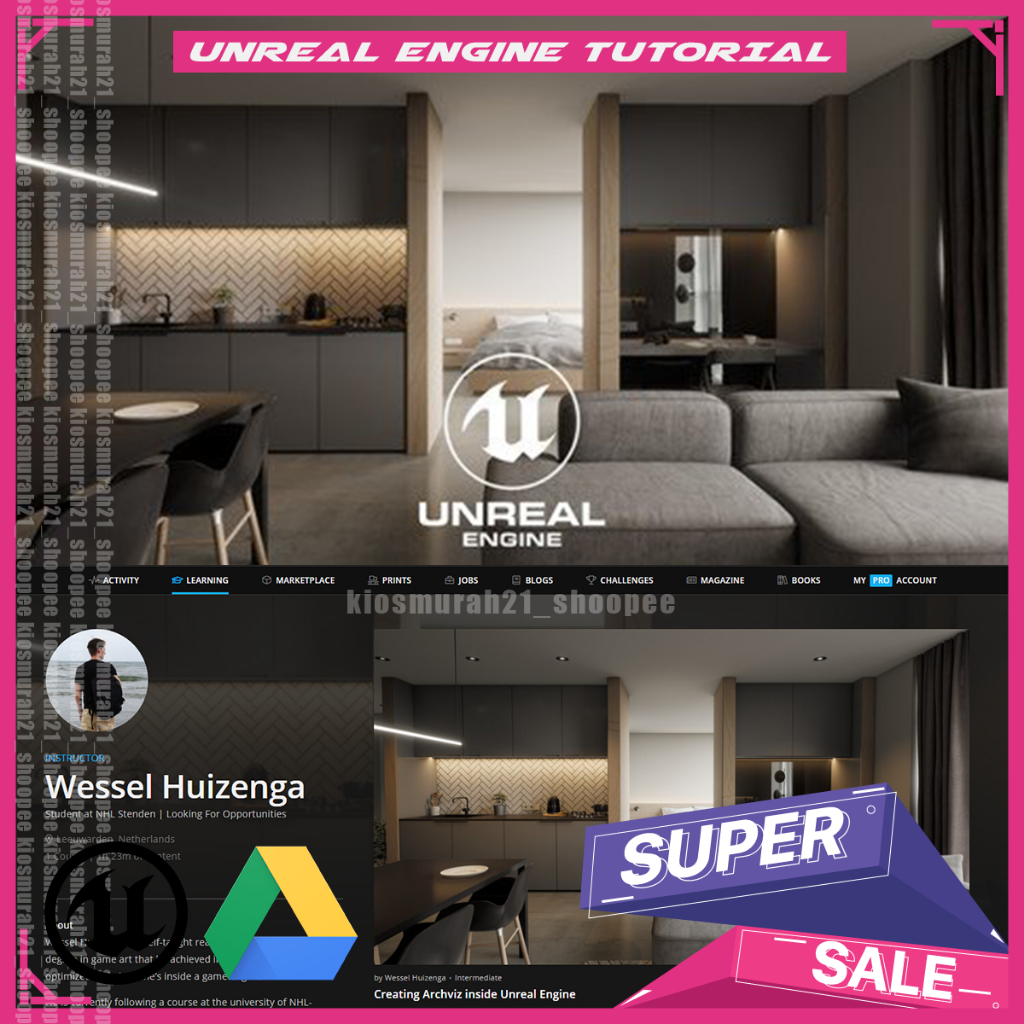 Jual Artstation - Creating Archviz in Unreal Engine - Frame unreal engine tutorial Tutorial ...