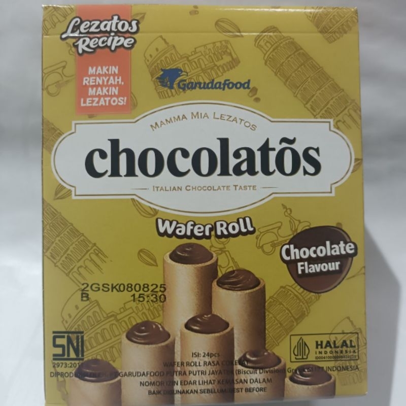 Jual wafer stick chocolatos 1 box isi 24 cocolatos 500 choco latos ...
