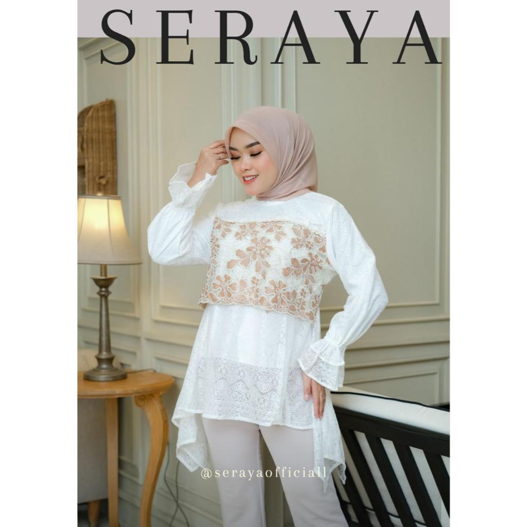 Jual Serayaofficiall Nona Atasan Wanita Clair Top/Tunic Leslie Blouse ...