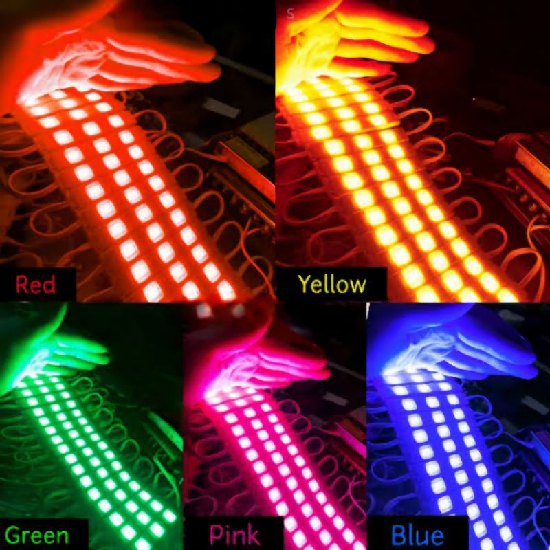 Jual Lampu LED Strip Modul 3 Mata Injection Module 5730 12V Lampu LED ...