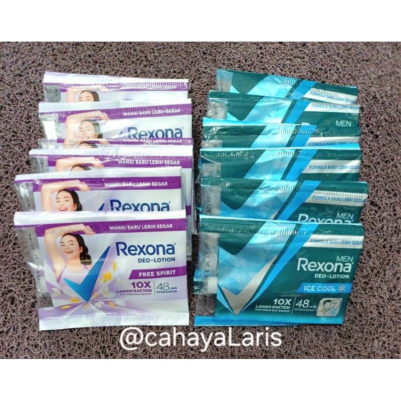 Jual REXONA SACHET MEN & WOMEN 1 RENCENG ISI 12 pcs | Shopee Indonesia