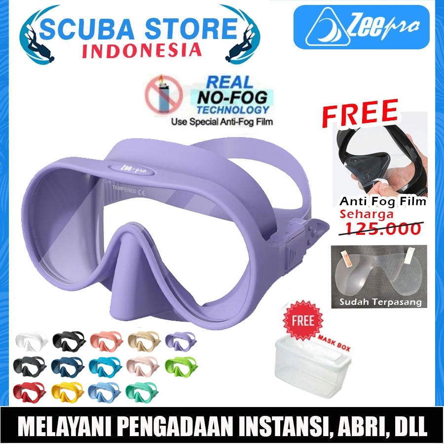 Jual Mask Scuba Diving Zeepro M1 Frameless Copy Hollis Snorkeling ...