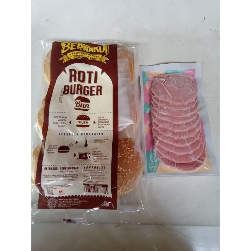 Jual paket burger bernadi wijen isi 6 ukuran normal | Shopee Indonesia