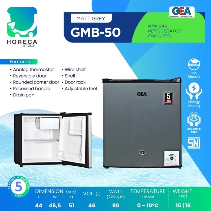 Jual GEA Mini Bar Refrigerator for Hotel GMB-50 / GMB 50 / GMB50 ...