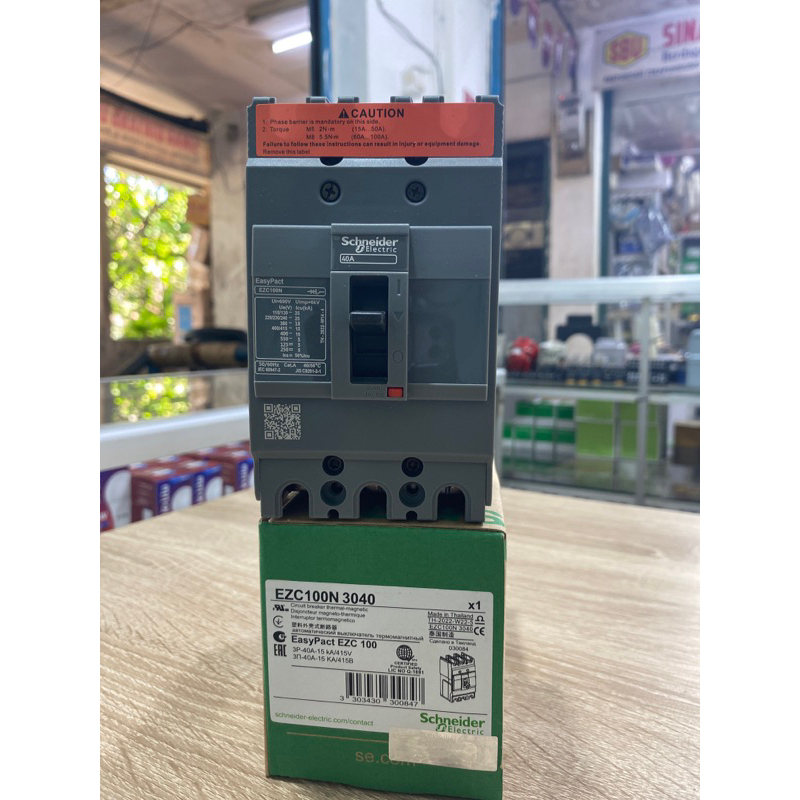 Jual Mccb ezc 100N 40A 3Phase schneider | Shopee Indonesia
