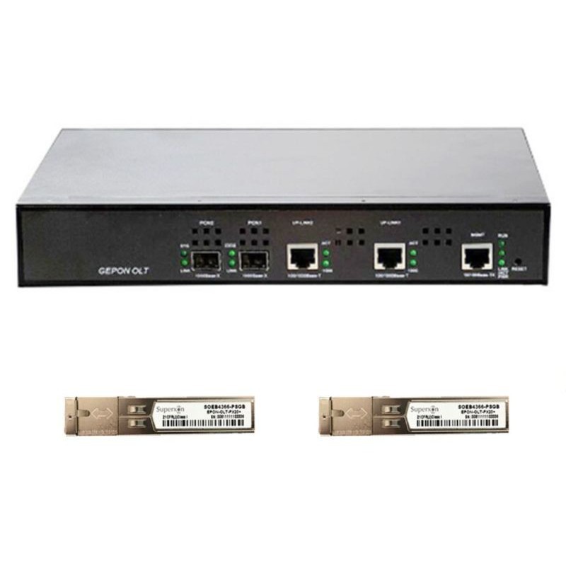 Jual EPON OLT 2PON Ports FTTH CATV Carrier grade high density Fiber ...