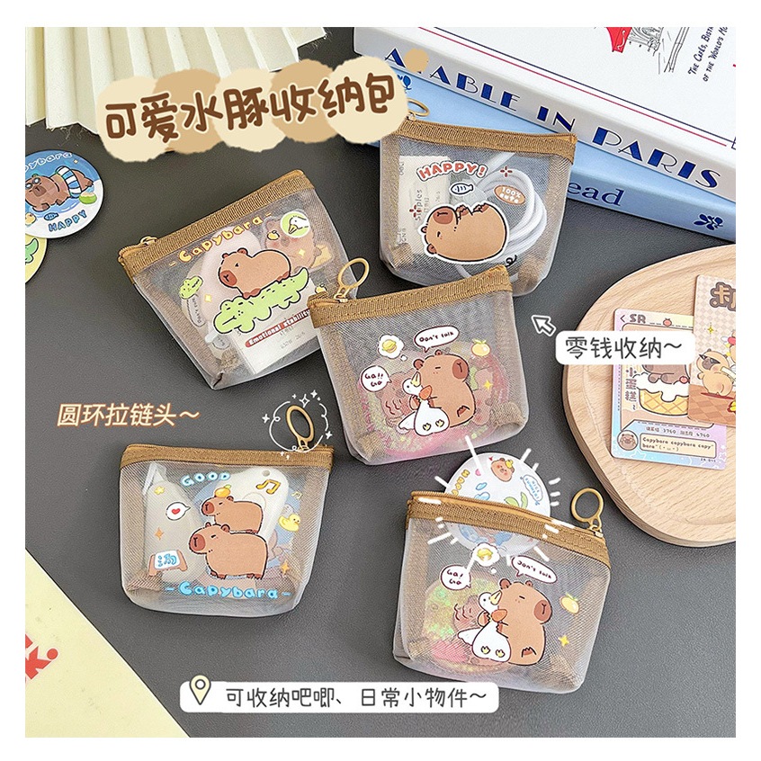 Jual DOMPET KOIN JARING COIN POUCH MINI CAPYBARA KAPIBARA MESH COIN ...