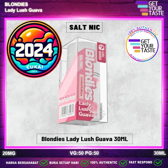 Jual Liquid Blondies Lady Lush Guava Salt Nic 30ML Saltnic by IDJ ...