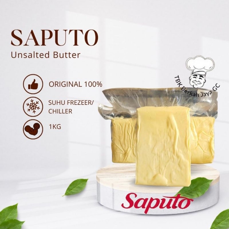 Jual Saputo Unsalted Butter Repack 1Kg / Butter Saputo Unsalted 1Kg ...