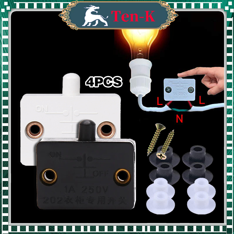 Jual 4Pcs Saklar Switch Lampu Lemari Switch On Off Light Pintu Cabinet ...
