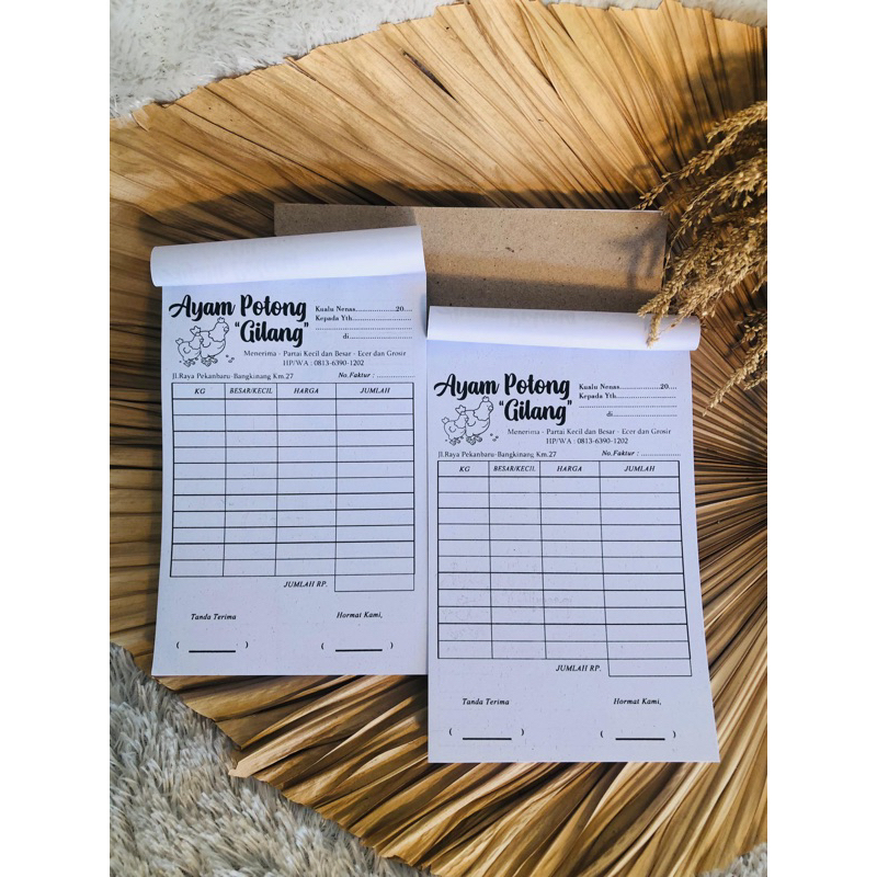 Jual CETAK FAKTUR/NOTA/BON/KWITANSI CUSTOM MEREK ATAU BRAND USAHA PER ...