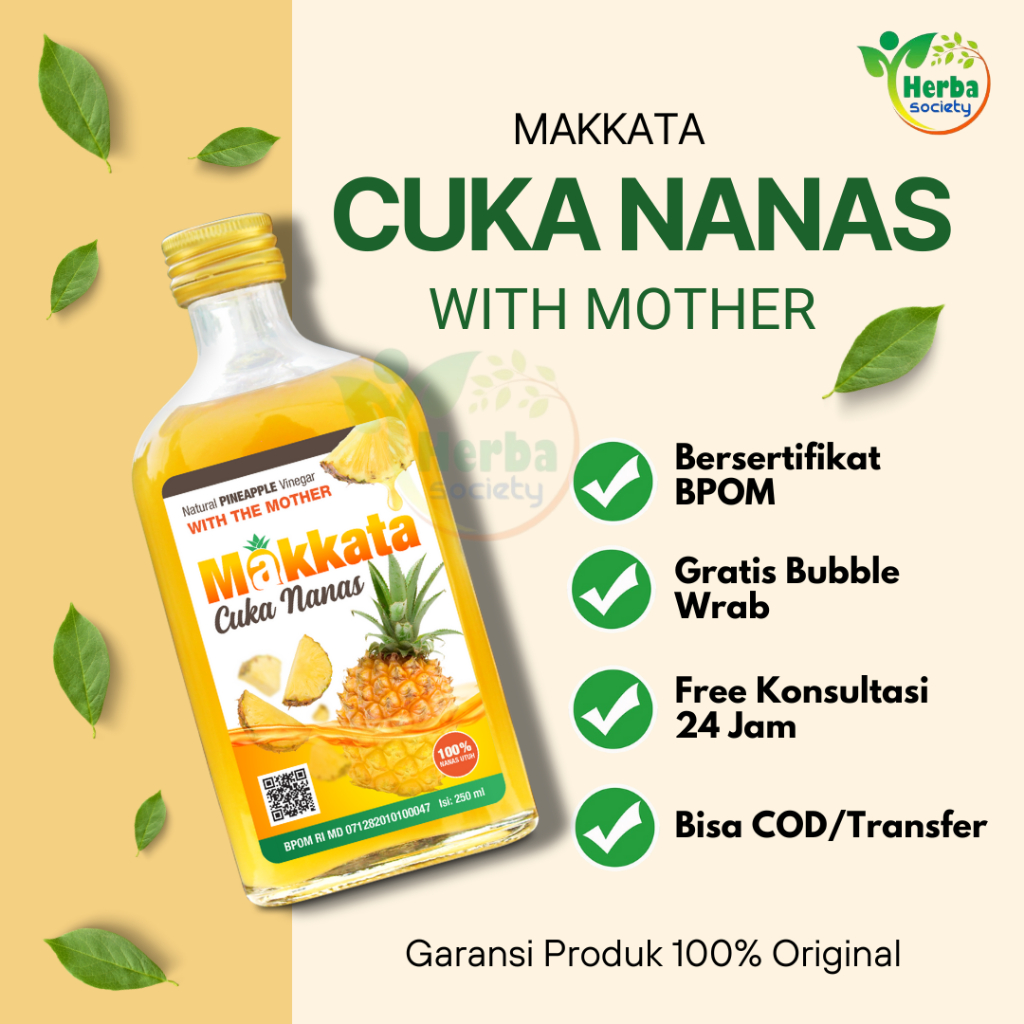 Jual MAKKATA Cuka Nanas Organik Untuk Diabetes Dan Kolesterol Ampuh ...