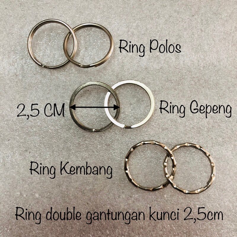 Jual Ring double gantungan kunci / Ring gantungan kunci DIY per 144 pcs ...