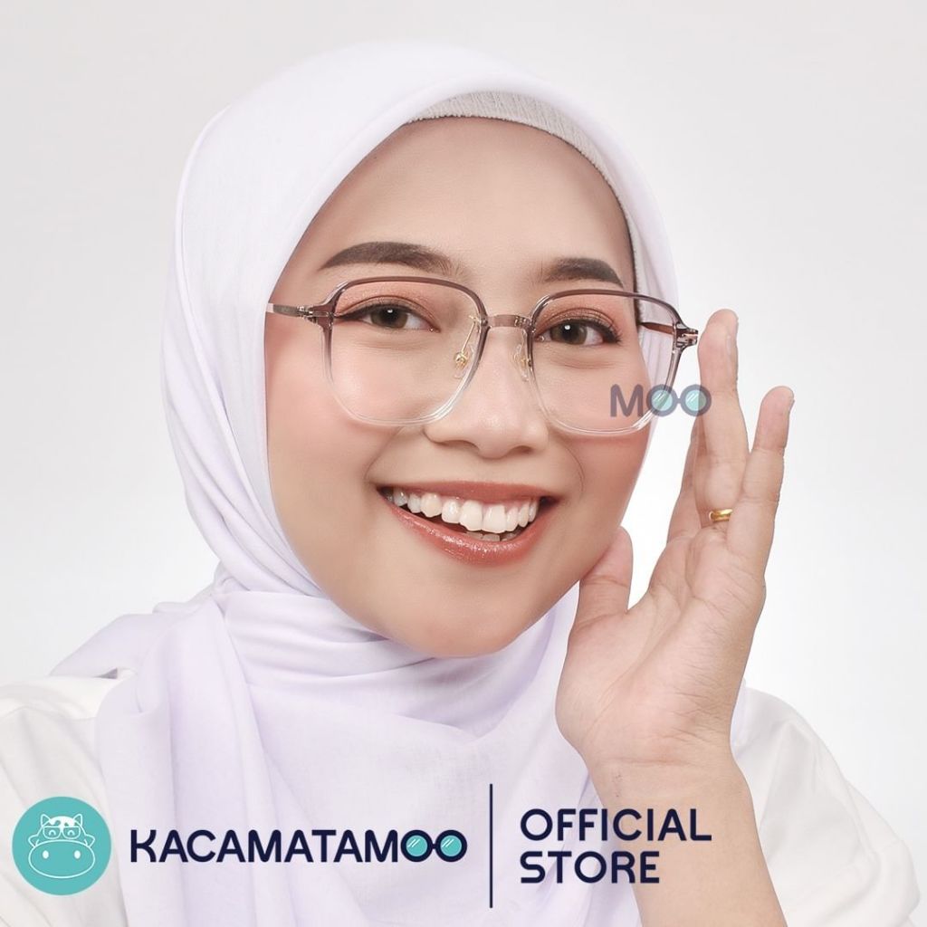 Jual KACAMATAMOO Frame Square Kacamata Kotak SQ1007 | Kacamata Minus ...