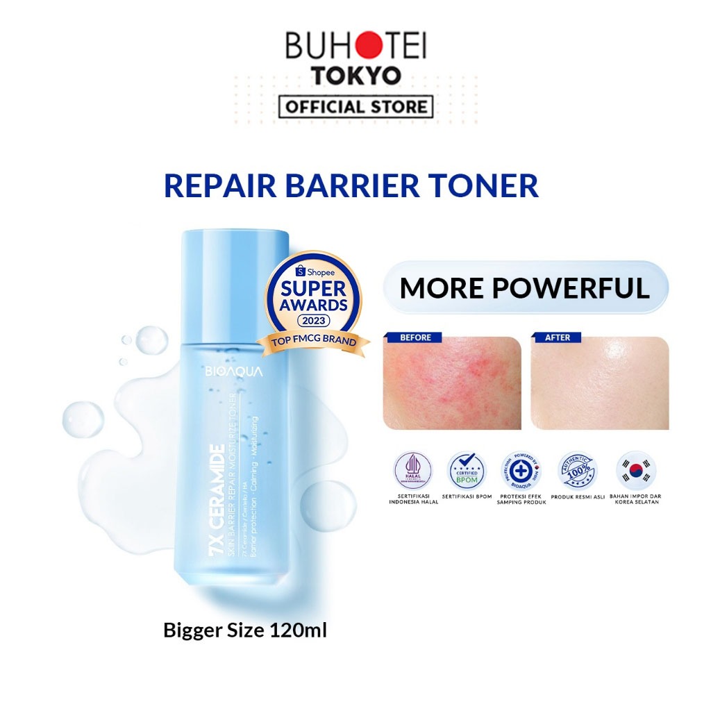 Jual BUHOTEI BIOAQUA 7X Ceramide Skin Barrier Repair Soothing Toner ...