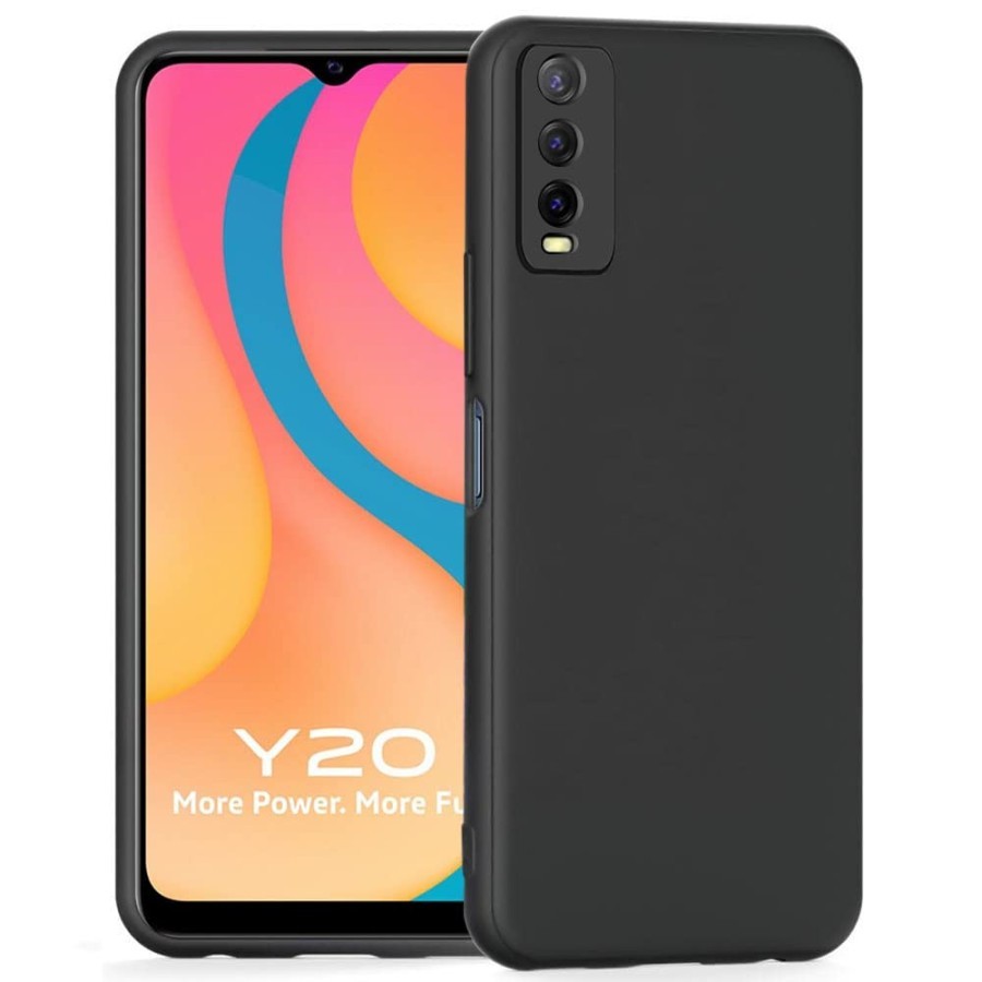 Jual Case VIVO Y20 Y20s Y12s Slim Matte Case Premium Soft Black Doff ...