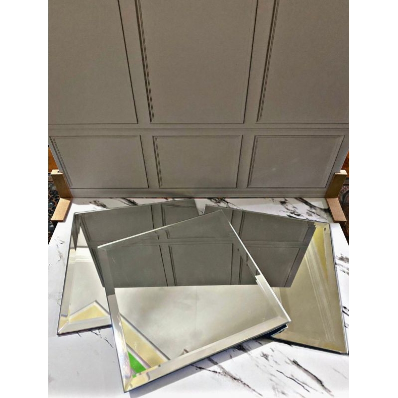 Jual Kaca Cermin Bevel 5mm Kepingan/ per pcs Cermin Dinding Cermin ...