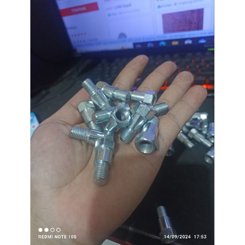 Jual Sambungan baut spion baut 14 | Adaptor Peninggi spion honda ke ...