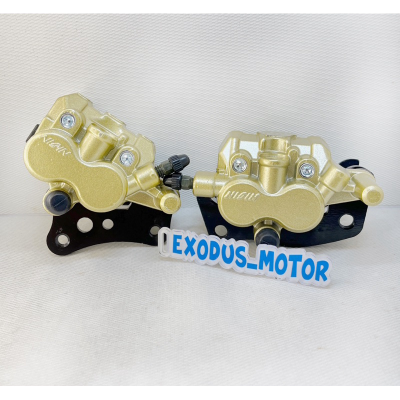 Jual PAKETAN KALIPER PALA BABI DEPAN BELAKANG SATRIA 2TAK,SATRIA HIU NISSIN | Shopee Indonesia