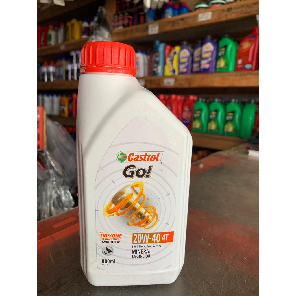 Jual OLI CASTROL GO OIL MOTOR 20W-40 4T 800 ML | Shopee Indonesia