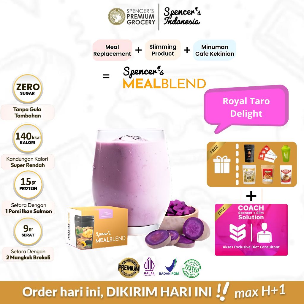 Jual Spencer's MealBlend Royal Taro Delight - Multigrain Slimming Drink ...