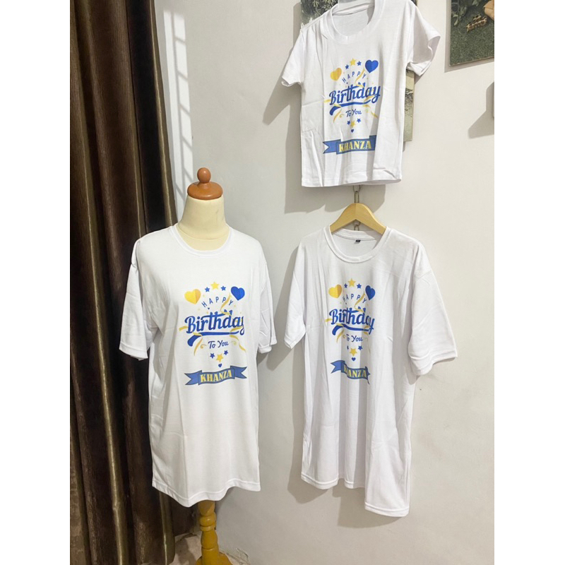 Jual KAOS ULTAH ANAK COUPLE KELUARGA “KHANZA” | Shopee Indonesia
