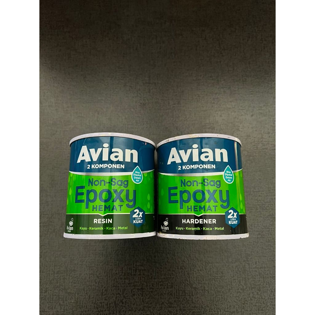 Jual Avian Lem EPOXY Non Sag hemat 800 gr (2 Komponen x 400 Gram) Resin ...