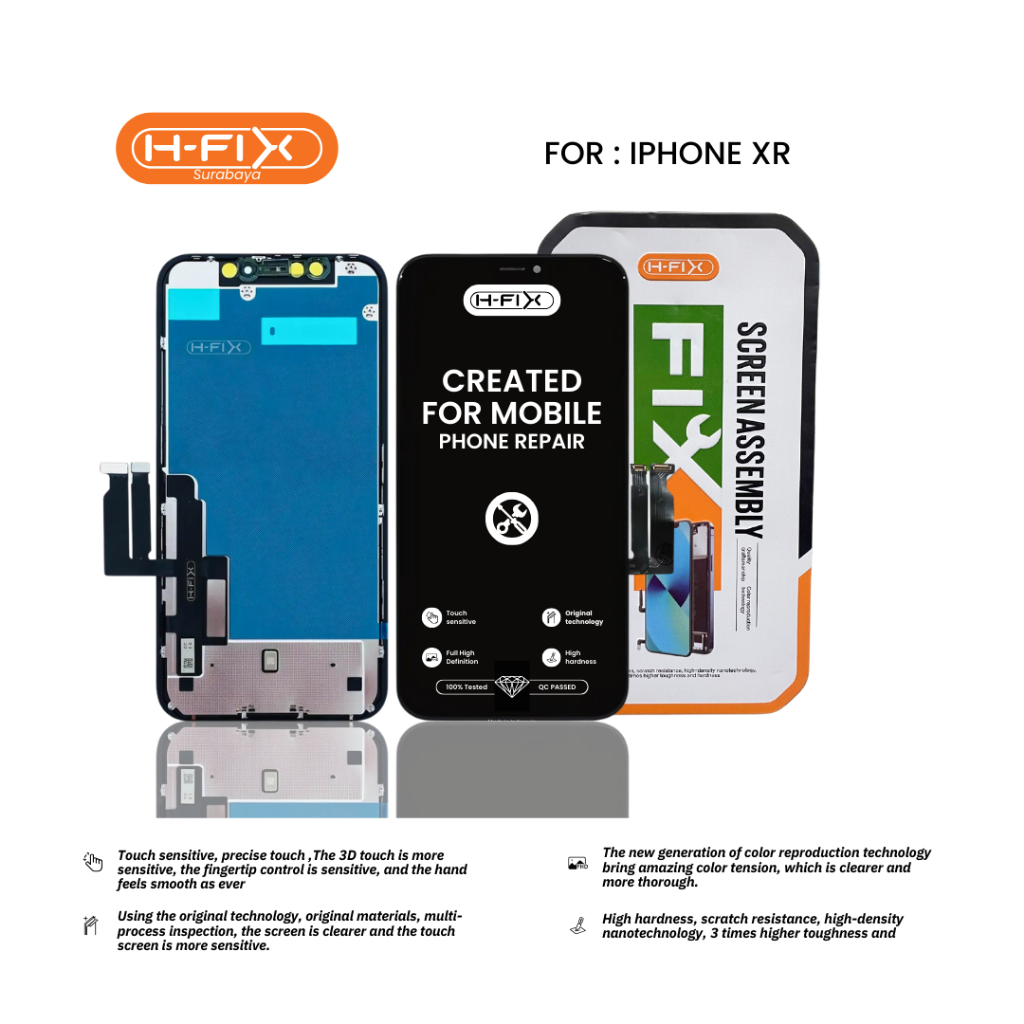 Jual H-Fix Lcd iPhone XR Fullset Touchscreen | Shopee Indonesia