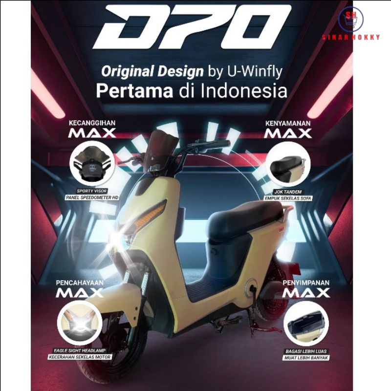 Jual SEPEDA LISTRIK UWINFLY D70 | Shopee Indonesia