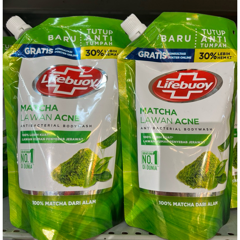Jual Lifebuoy body wash matcha 400ml anti acne | Shopee Indonesia