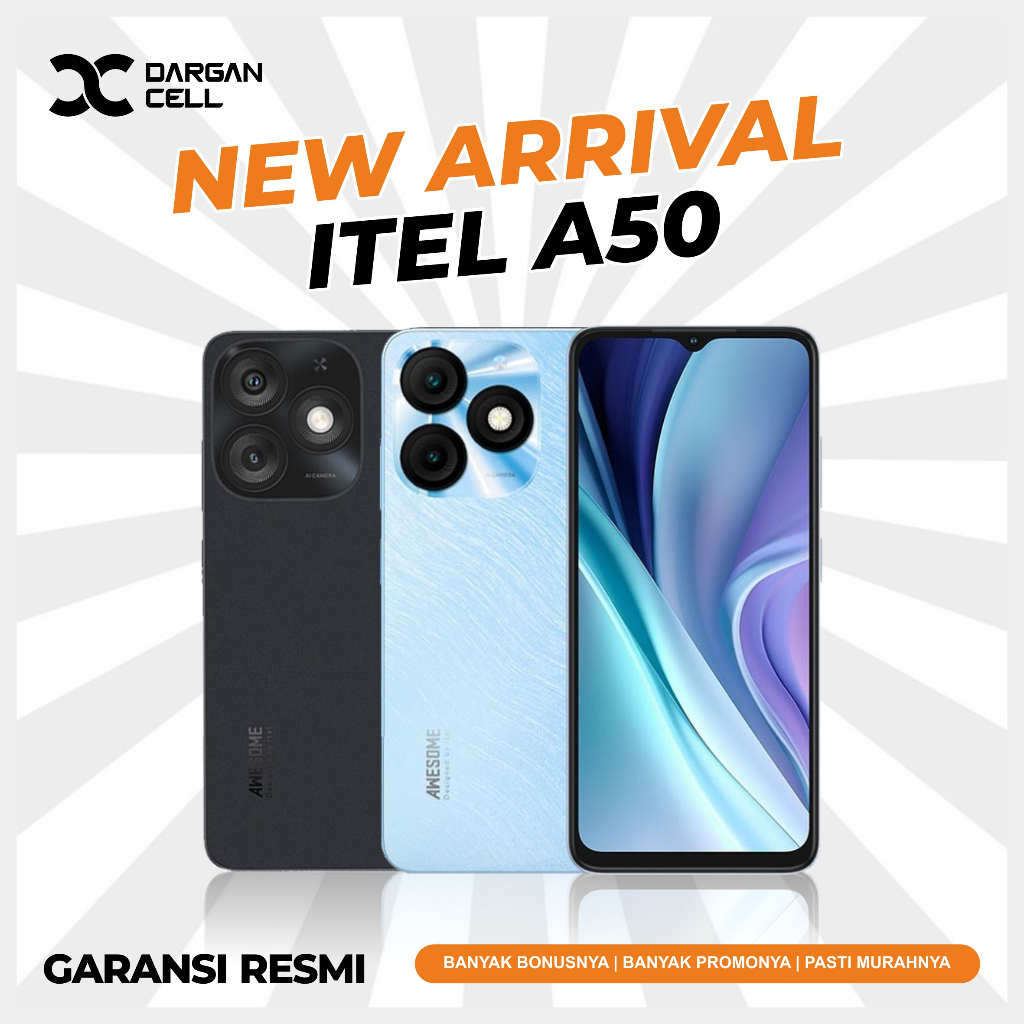 Jual ITEL A50 3/64GB 4/64GB | OCTA-CORE PROCESSOR | 6.6" BIG SCREEN WITH DYNAMIC DISPLAY ...
