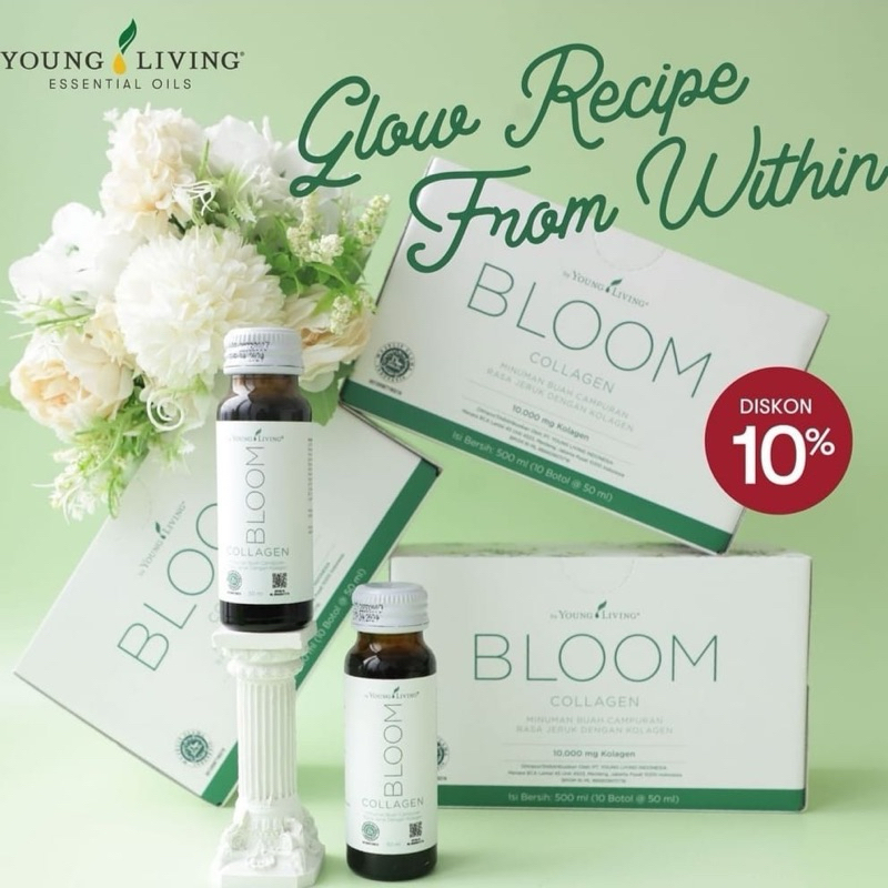 Jual young living bloom collagen 30botol complete set original yl segel ...