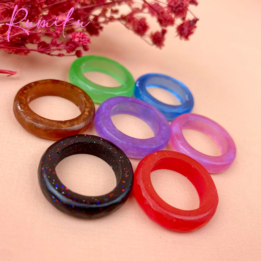 Jual Dada - Ring Cincin Akrilik Aesthetic Lucu Wanita Pria Simple ...